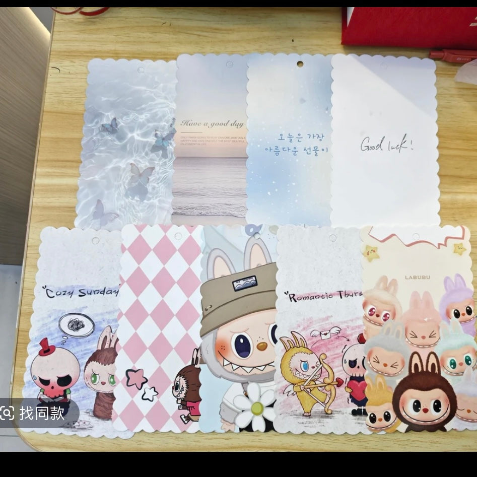 {Sync with video} Labubu Packaging Card Paper – CloudDIY