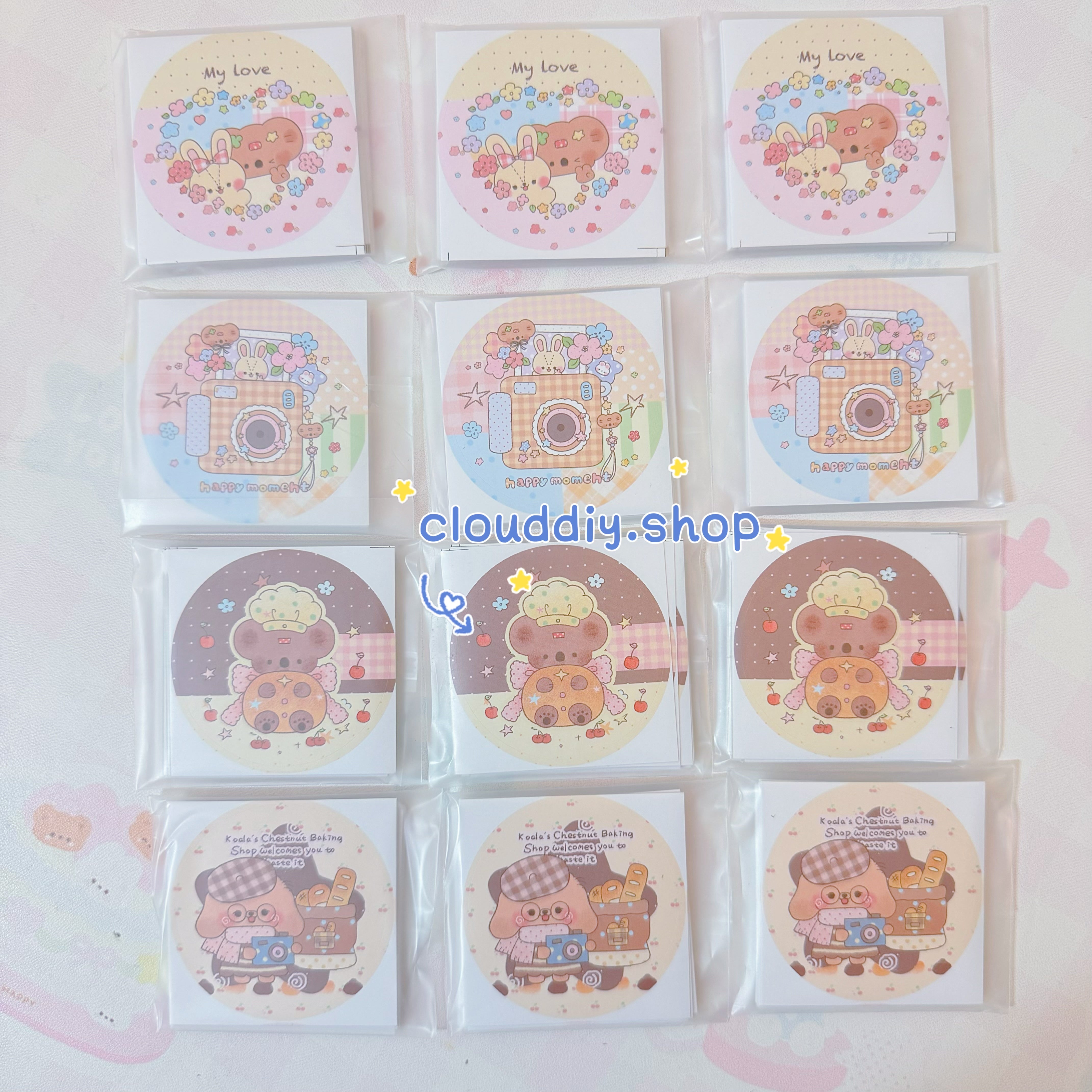 Cute Packaging Stickerss – CloudDIY