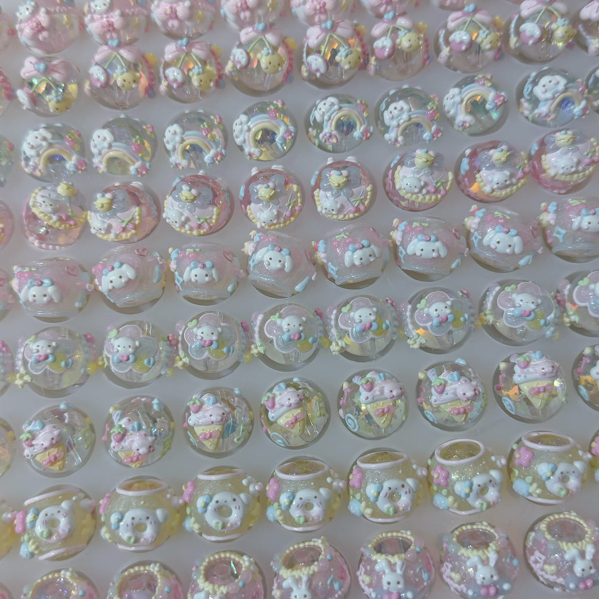 Macaron Cartoon Hand-Painted Beads – CloudDIY