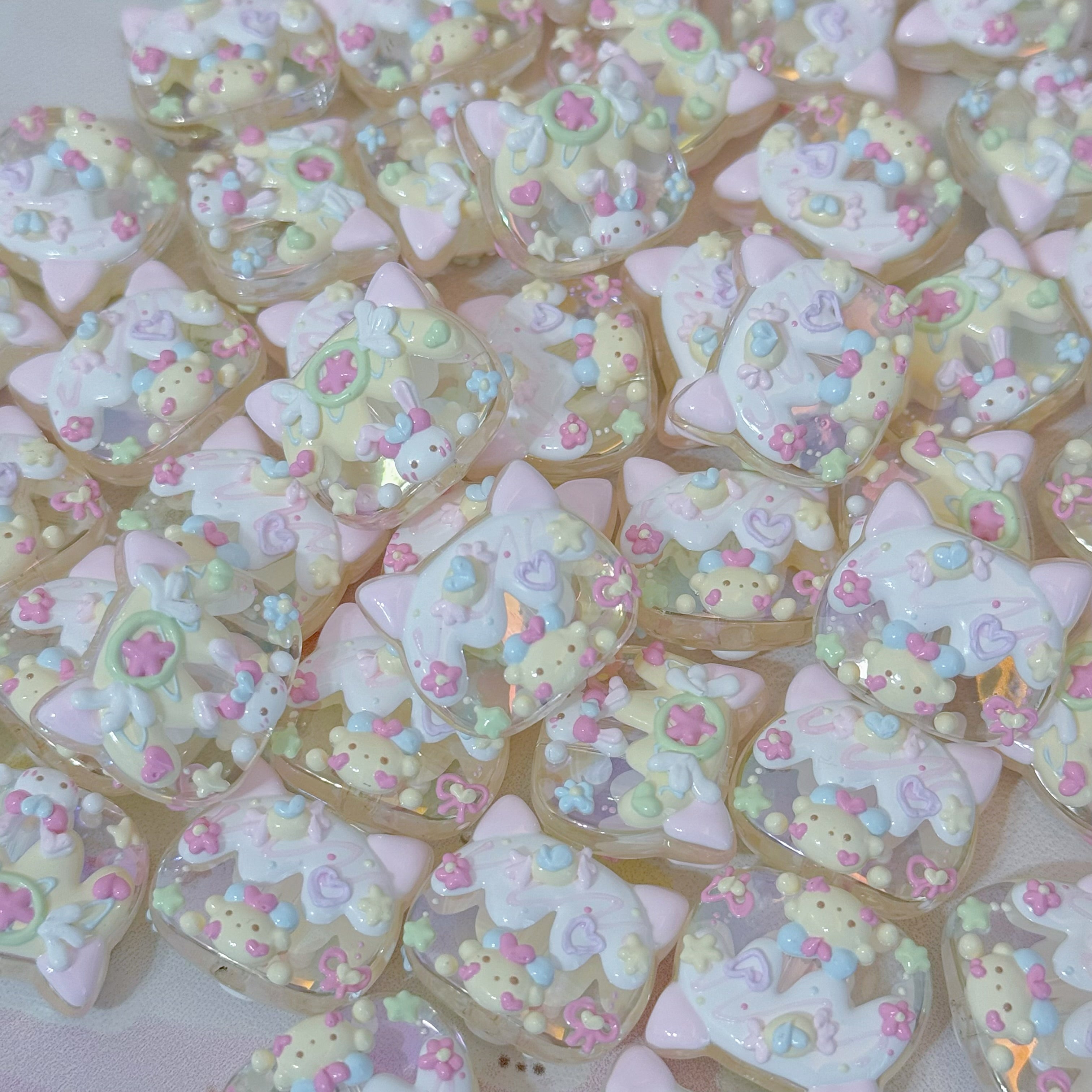 Hand-Painted Alien Cat Head Beads – CloudDIY