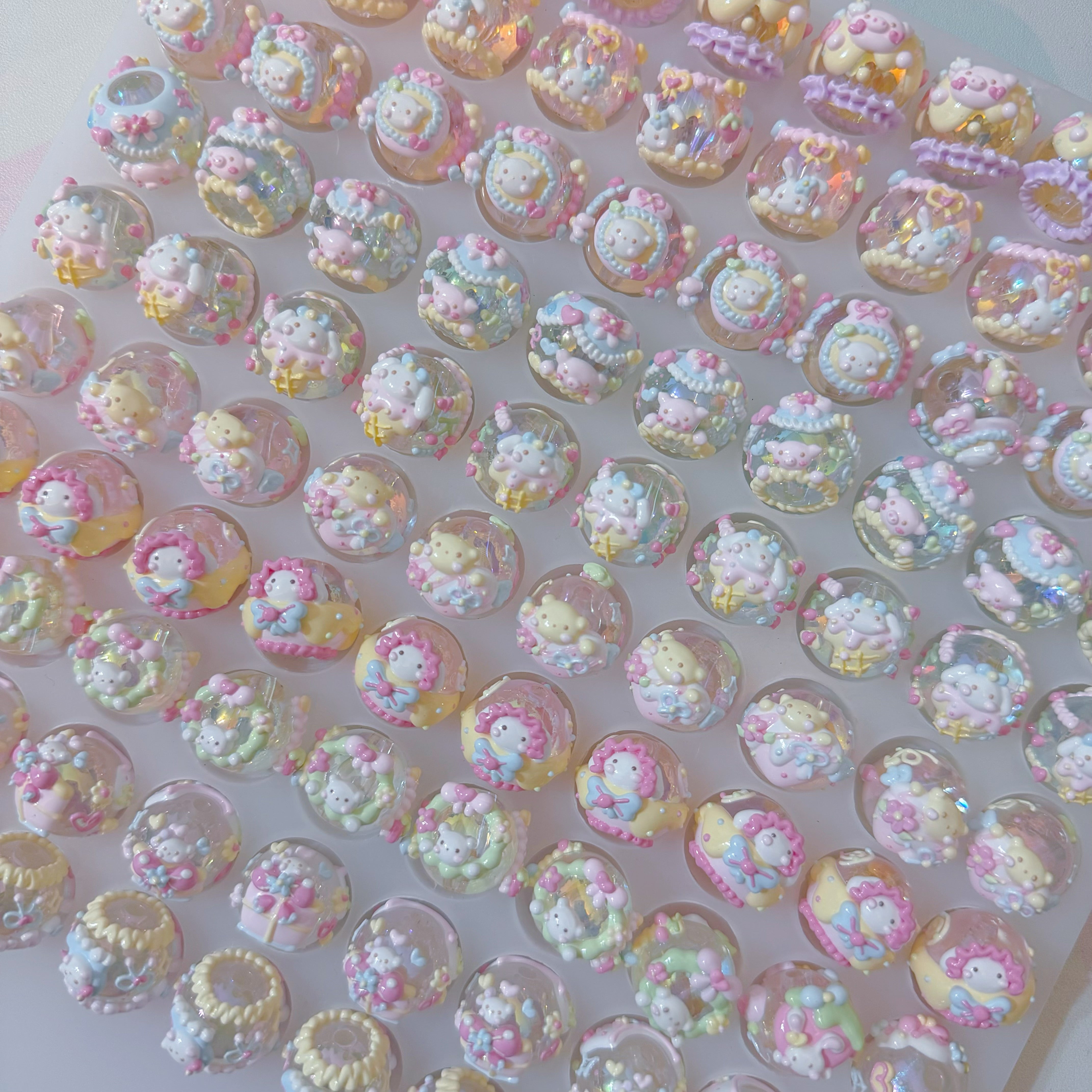 Macaron Cartoon Hand-Painted Beads – CloudDIY